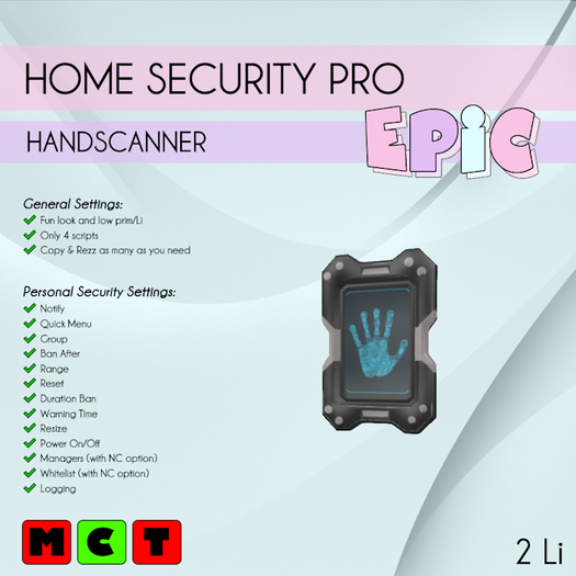 Second Life Marketplace - [EPIC Security] Hand Scanner (ADD ME)
